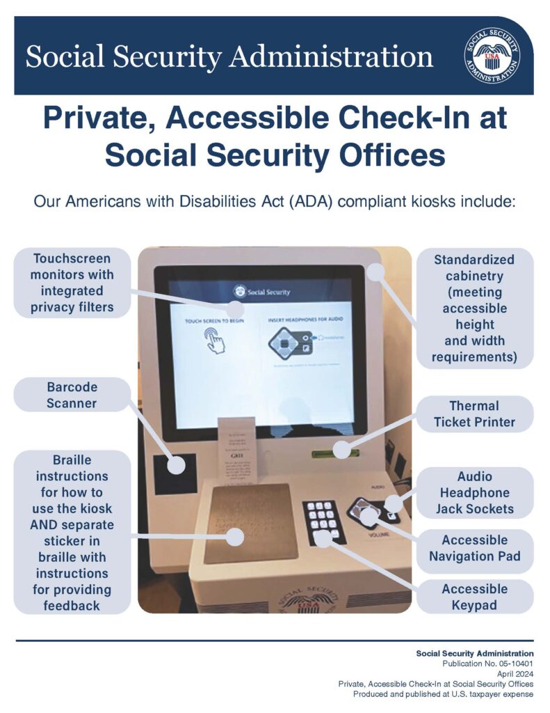 Social Security Installs Private, Accessible Kiosks To Improve Customer Check-In Process | SSA